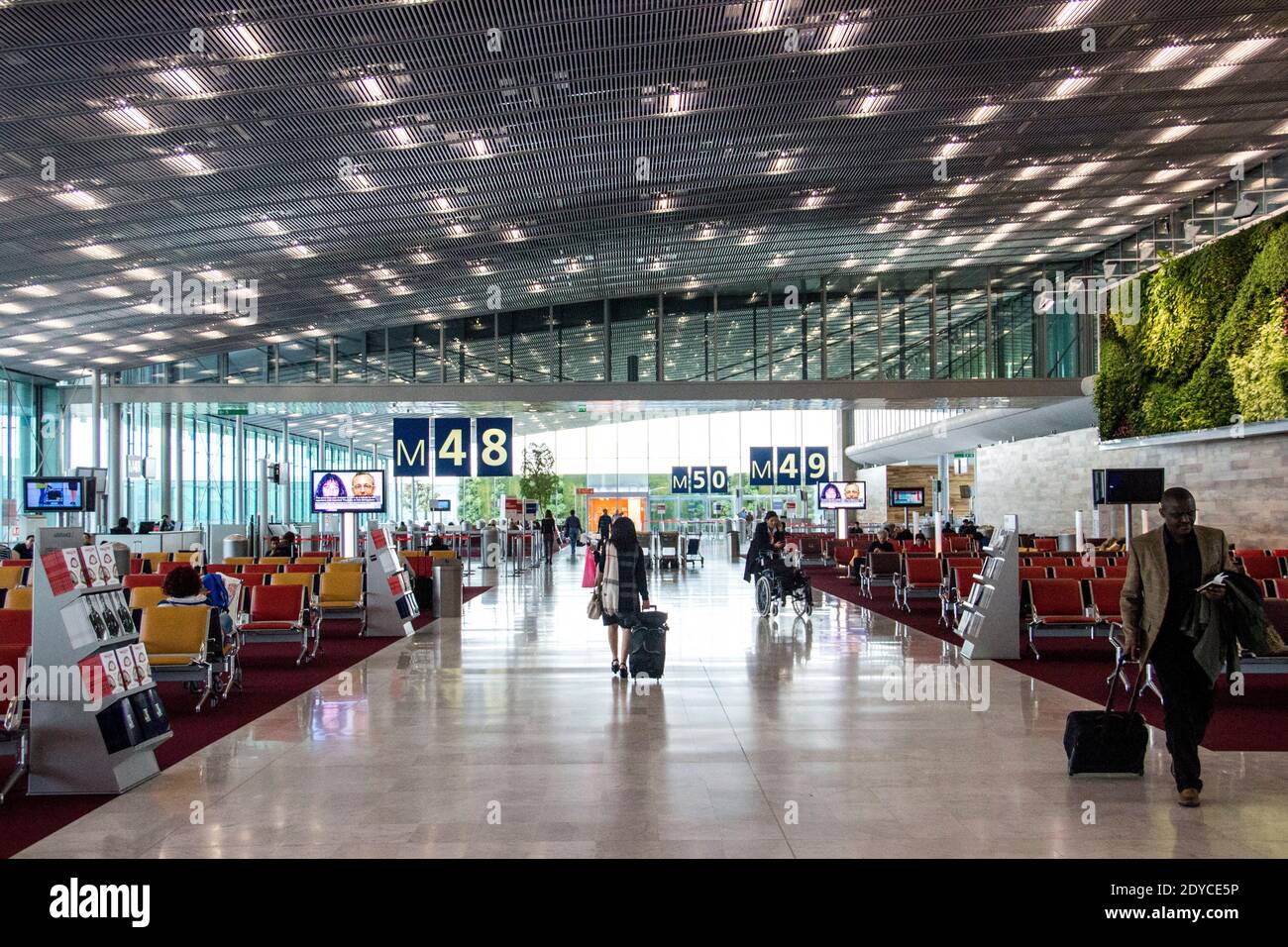 FRA - ROISSY CHARLES DE GAULLE AIRPORT. In the airport terminal Roissy ...