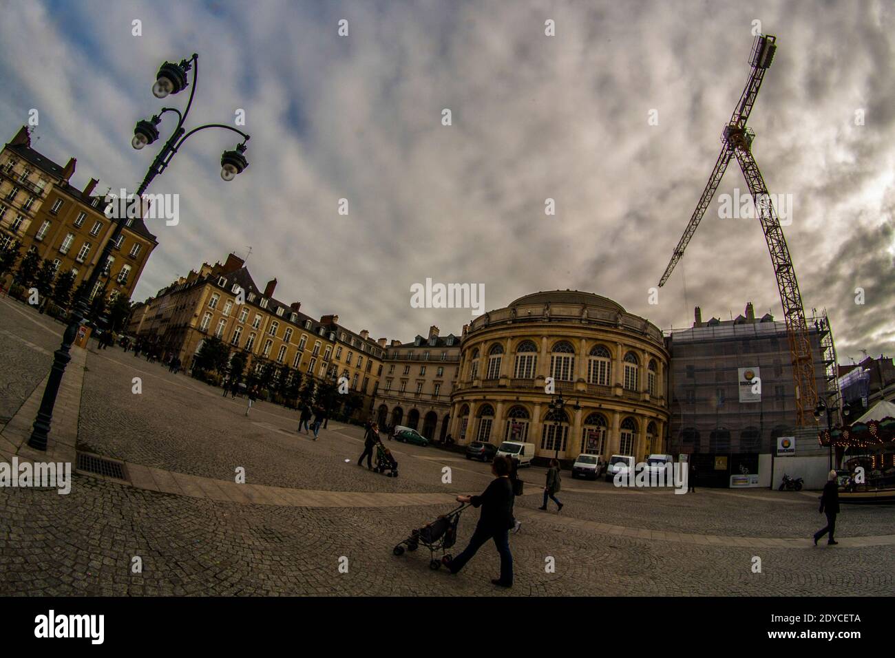 Rennes city. Illustrations of the city of Rennes. Ville de Rennes ...