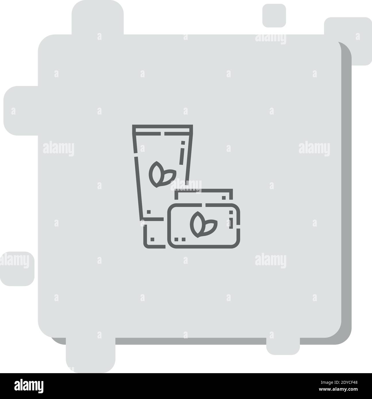 cream vector icon modern simple vector illustration Stock Vector Image ...
