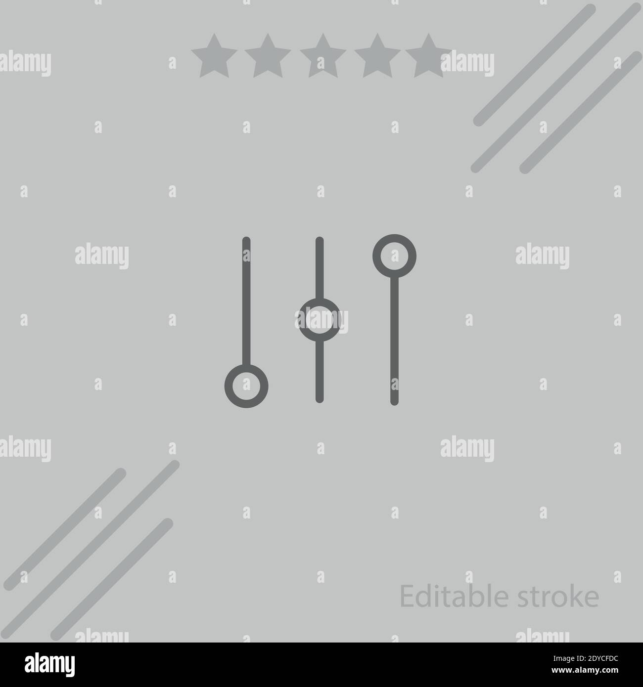 control of levels vector icon modern simple vector illustration Stock ...