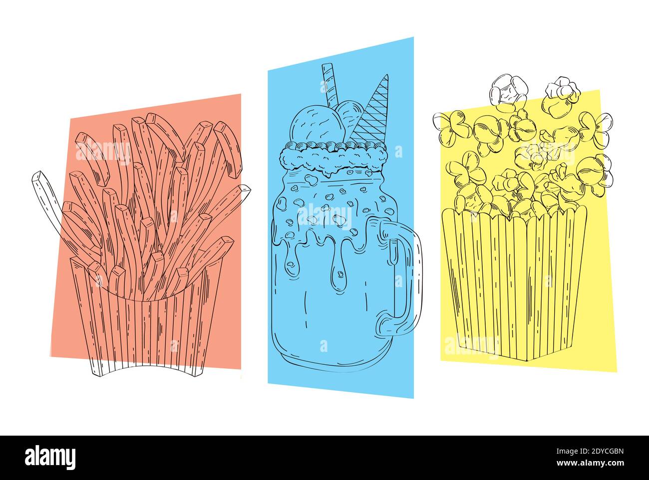 Number 3 food Stock Vector Images - Alamy