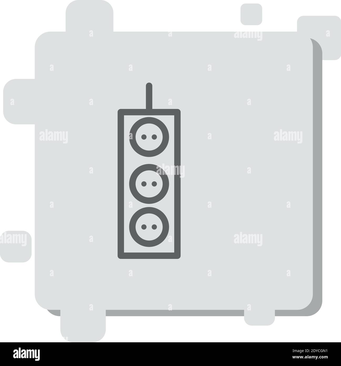 three electric plugs vector icon modern simple vector illustration ...