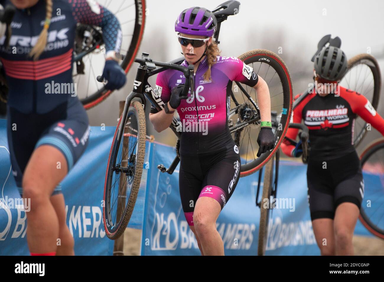 ANTWERPEN, BELGIUM - JANUARY 22: Ruby West during the Elite Cyclocross ...