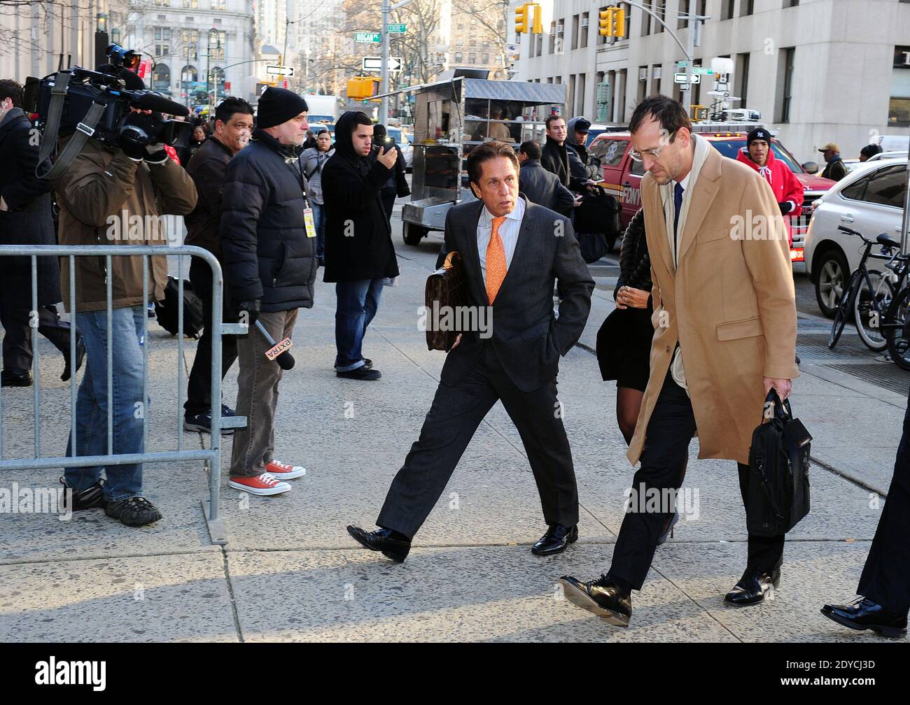 Lindsay Lohan's lawyer Mark Heller arrives for the case against the ...