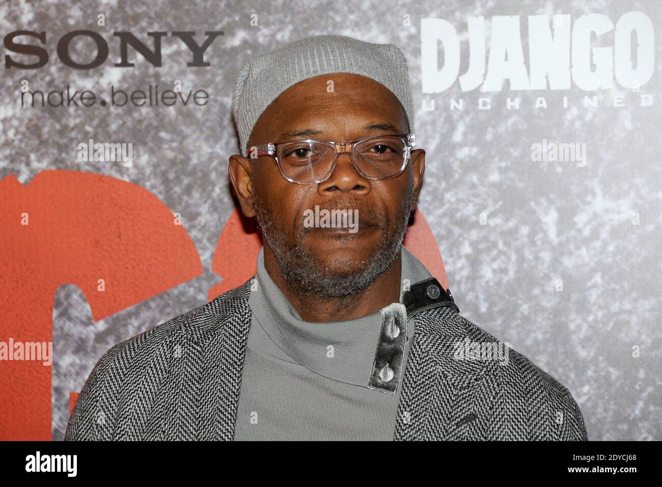 Samuel L. Jackson attending the France premiere of 'Django Unchained ...