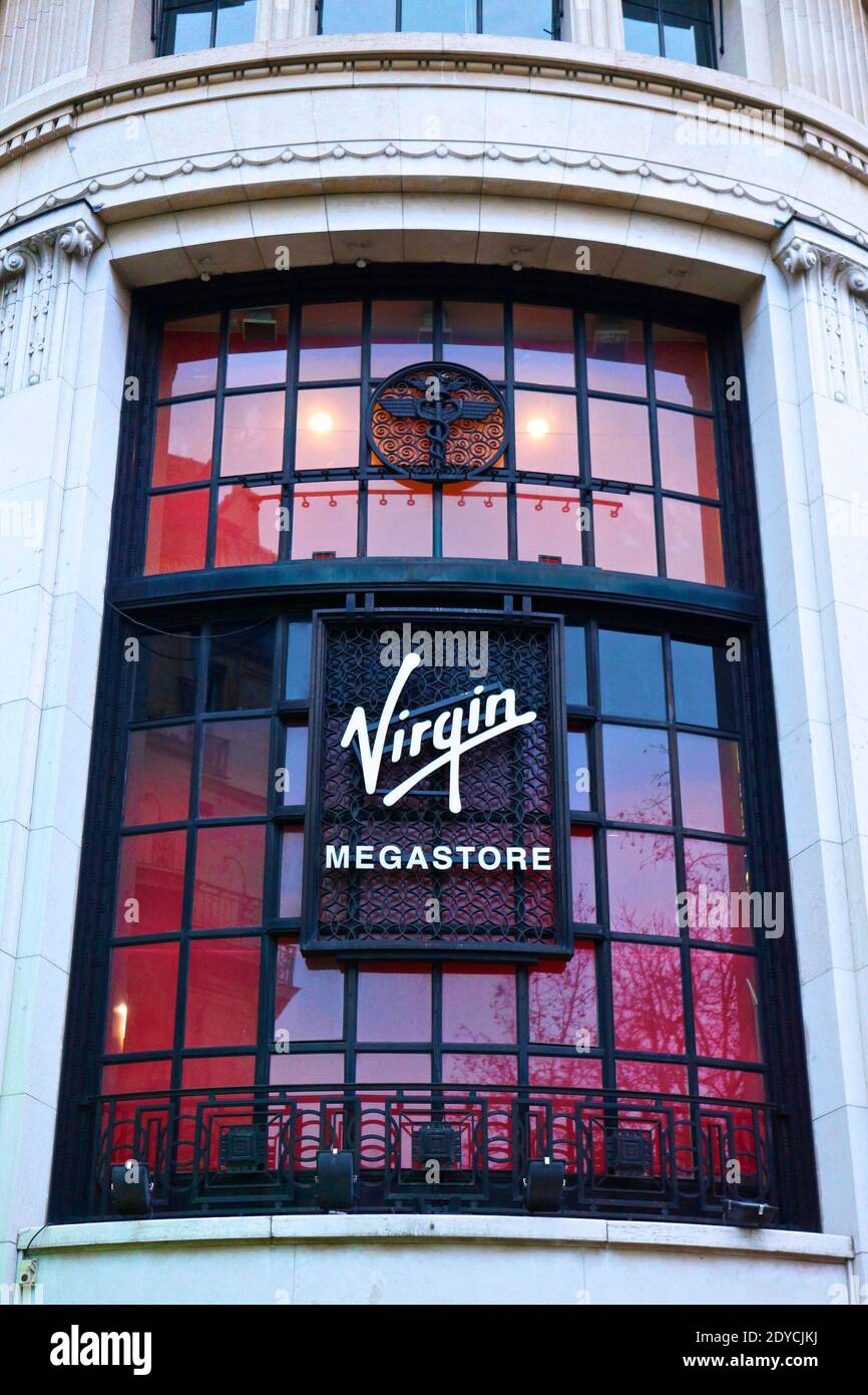 Virgin megastore in elysees in hi-res stock photography and images - Alamy