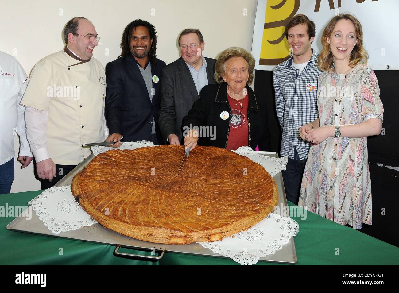 Christian Karembeu, Bernadette Chirac, Clement Lefert and Danuta Pieter ...
