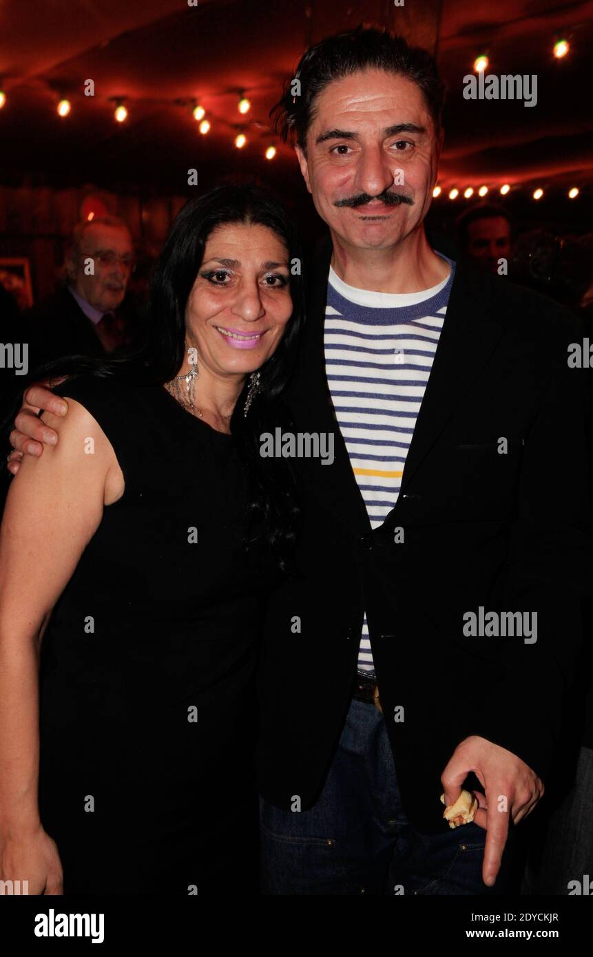 Simon Abkarian and his sister Maral Abkarian attending the premiere of ...
