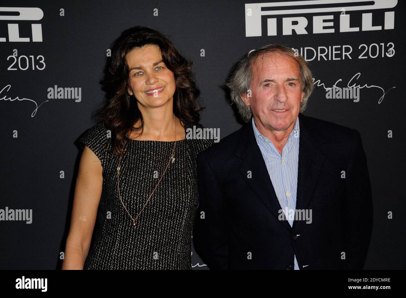 Jacques Laffite and his wife attending the Pirelli 2013 Calendar ...