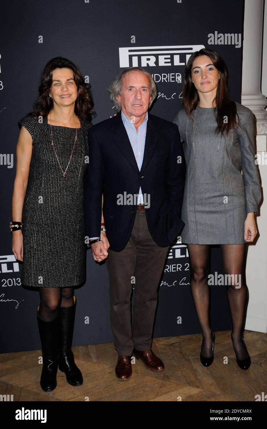 Jacques Laffite , his wife and his daughter Margot attending the ...