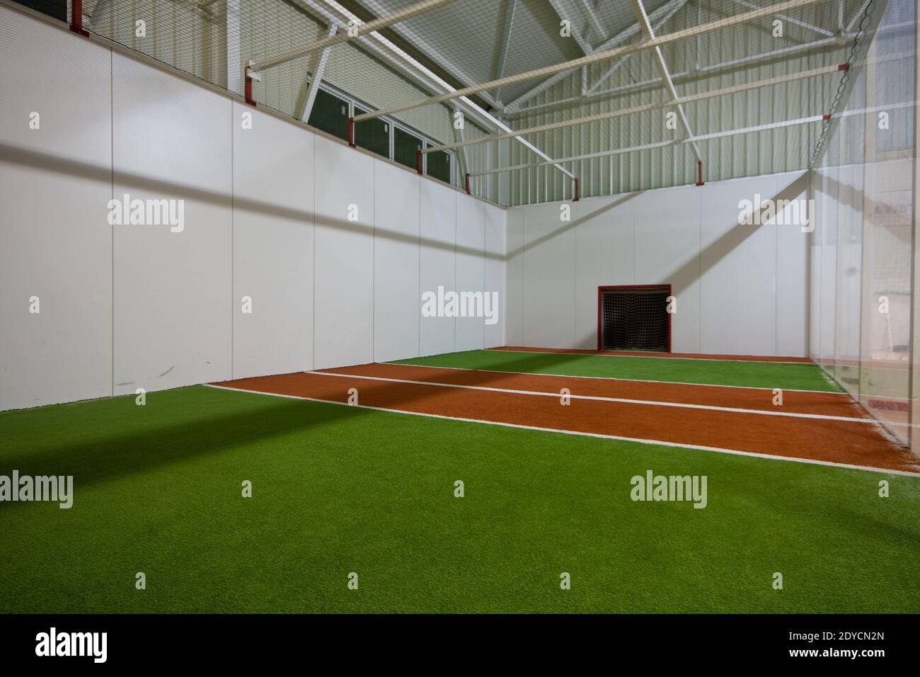 Jorky ball field with gate Stock Photo - Alamy