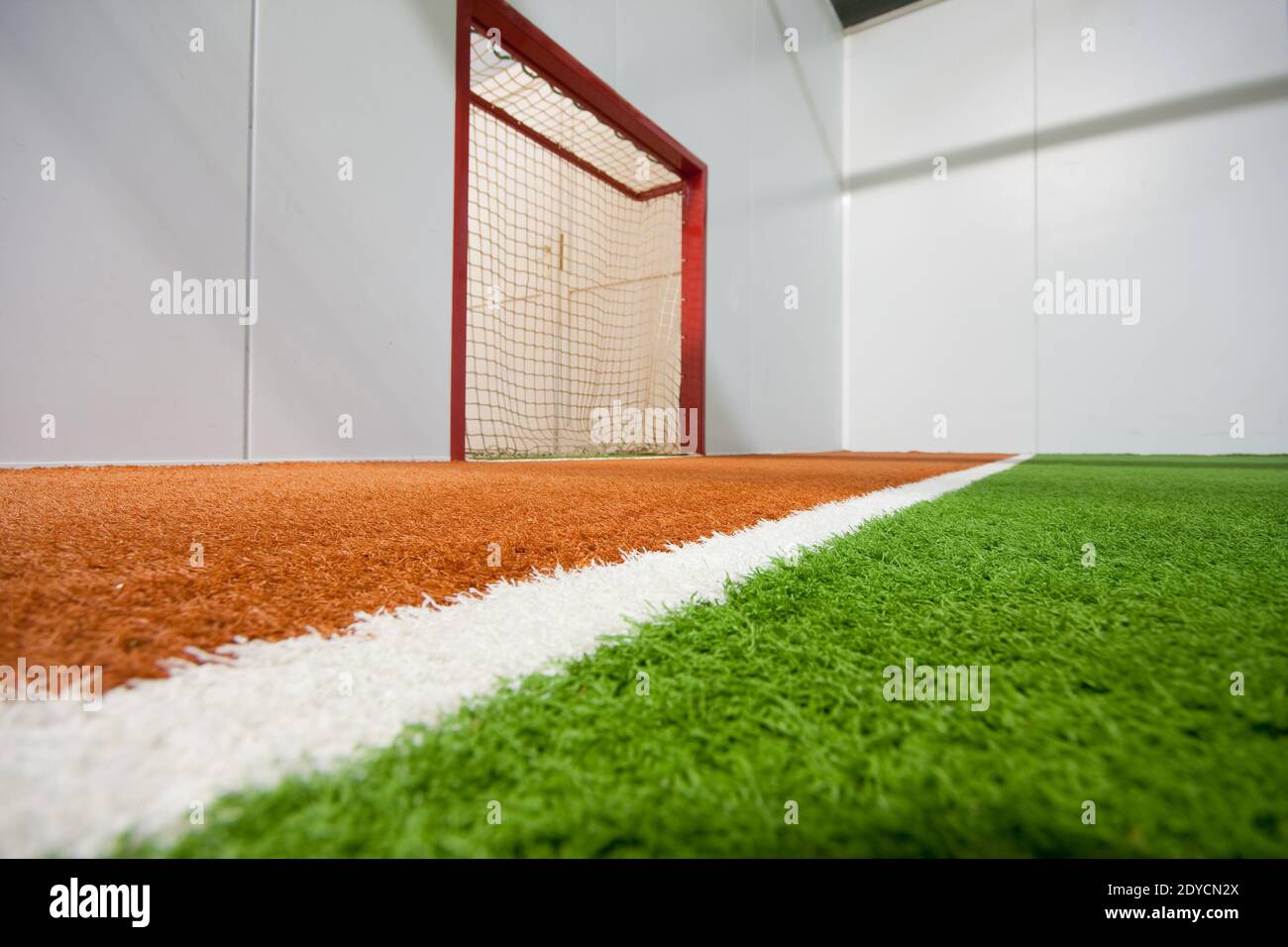 Jorky ball field with gate Stock Photo - Alamy