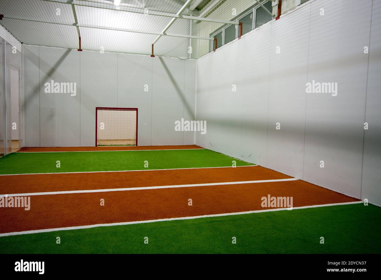 Jorky ball field with gate Stock Photo - Alamy