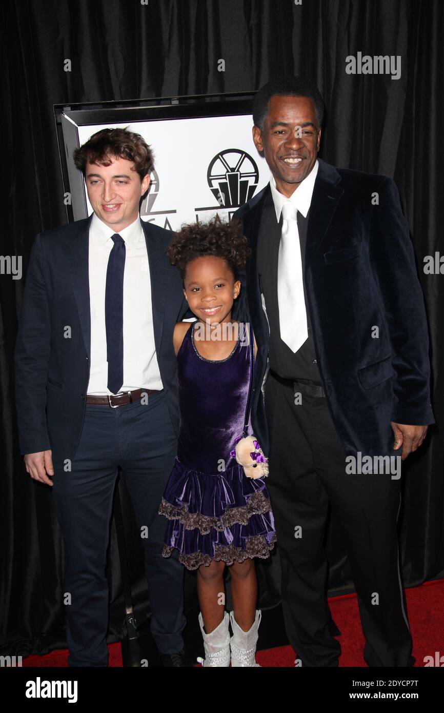 Benh Zeitlin, Quvenzhane Wallis and Dwight Henry arriving at the '38th ...