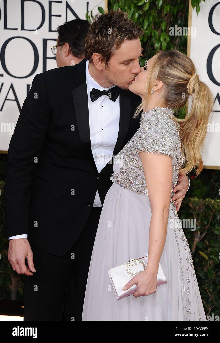 Dax Shepard and Kristen Bell arriving for the 70th Annual Golden Globe ...