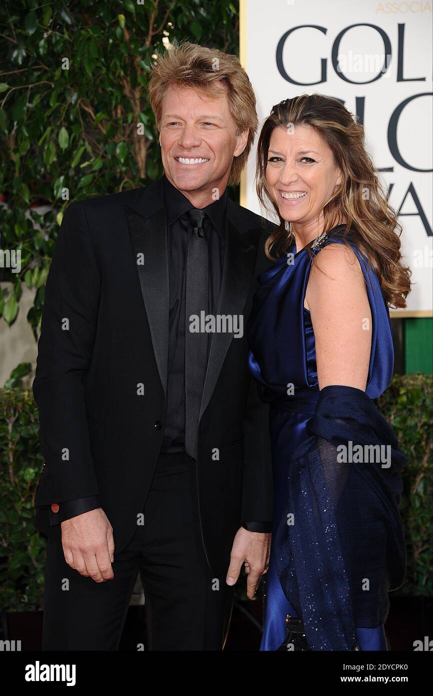 Jon Bon Jovi and Dorothea Hurley arriving for the 70th Annual Golden ...