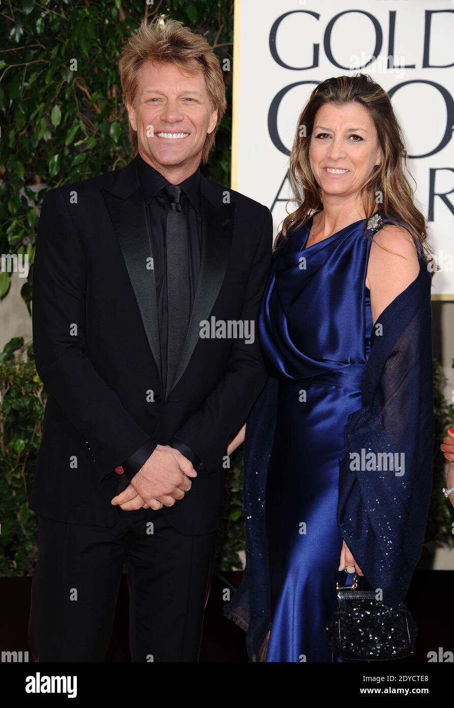 Jon Bon Jovi and Dorothea Hurley arriving for the 70th Annual Golden ...