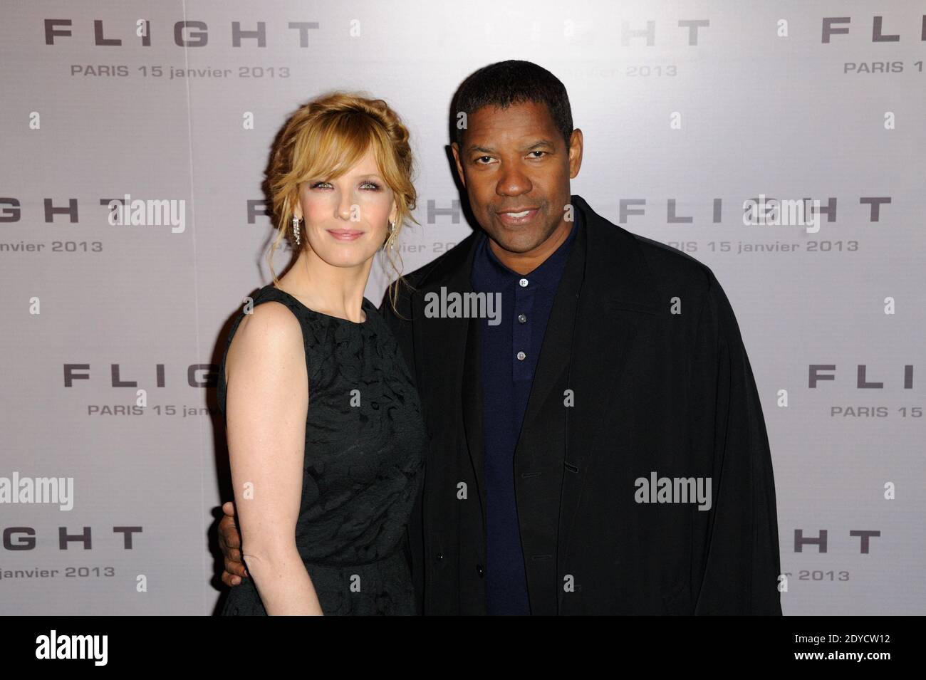 Kelly Reilly and Denzel Washington attending the 'Flight' premiere held ...