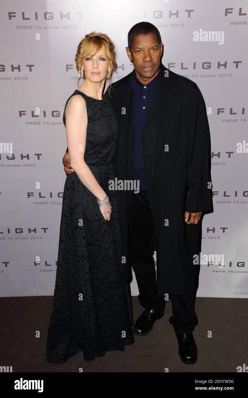 Kelly Reilly and Denzel Washington attending the 'Flight' premiere held ...