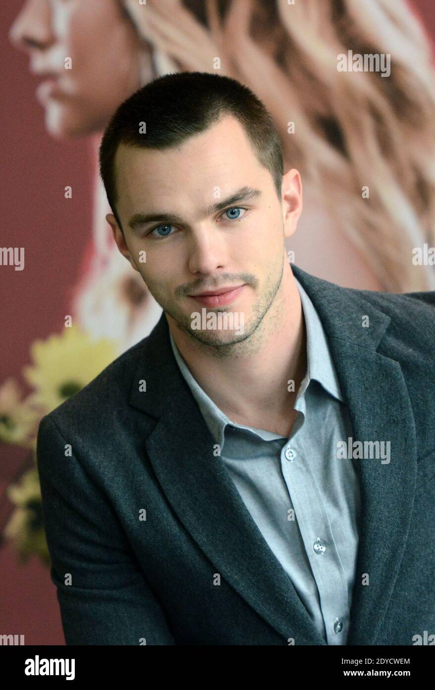 British actor Nicholas Hoult attends a photocall for his latest film ...