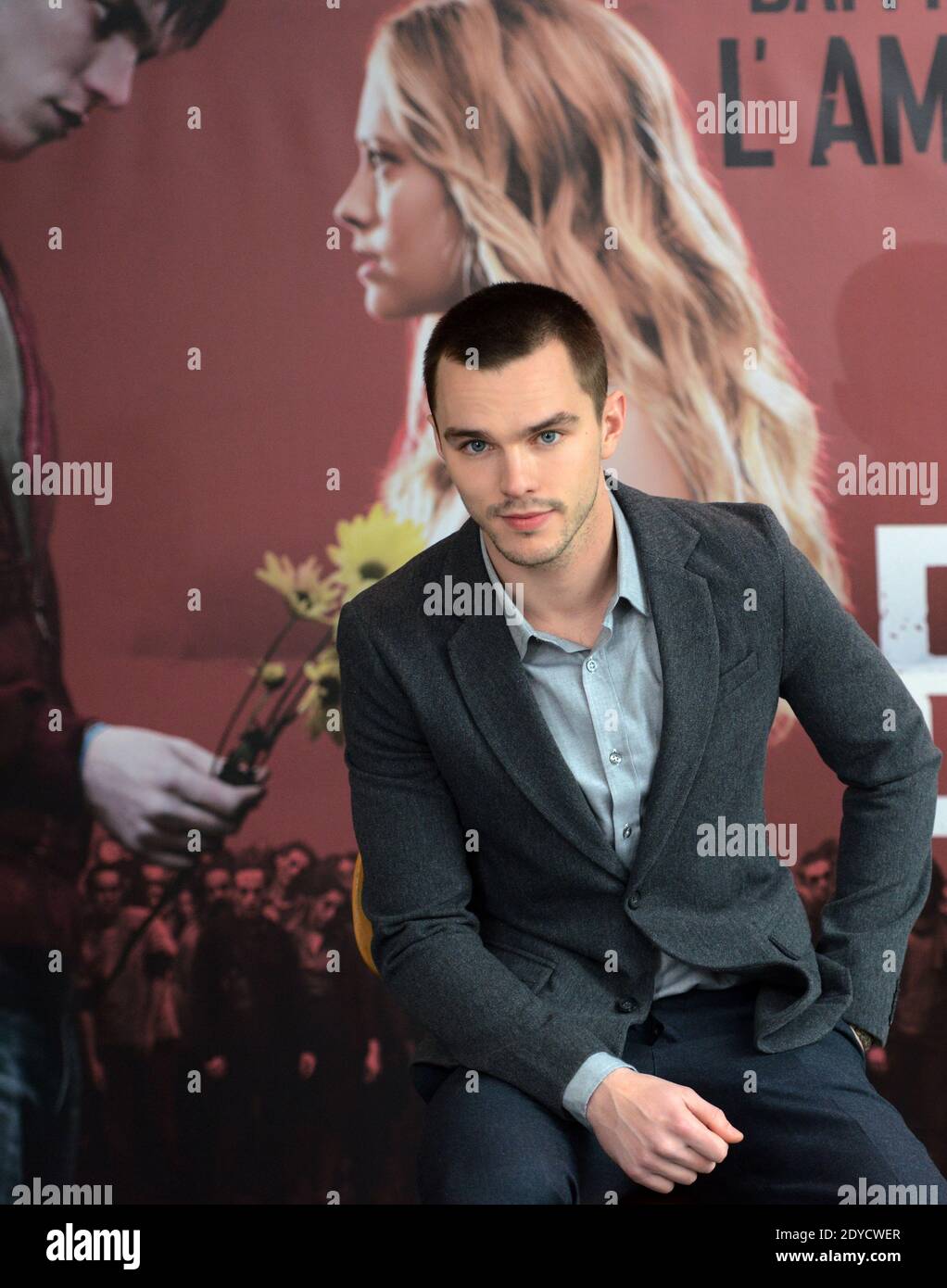 British actor Nicholas Hoult attends a photocall for his latest film ...
