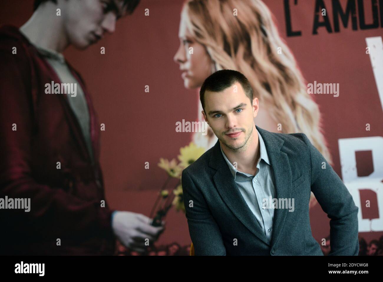 British actor Nicholas Hoult attends a photocall for his latest film ...