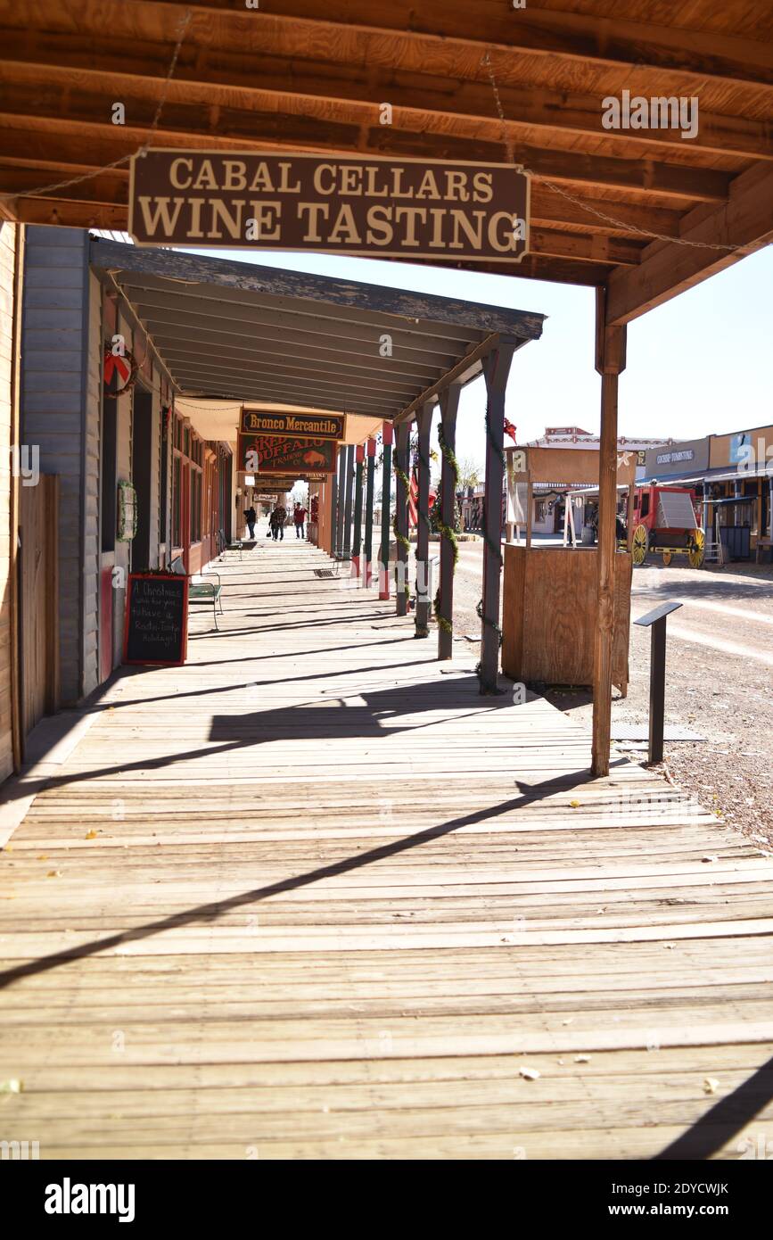 Tombstone, Arizona. U.S.A. 12/15/2020. Allen Street. Tombstone’s main ...