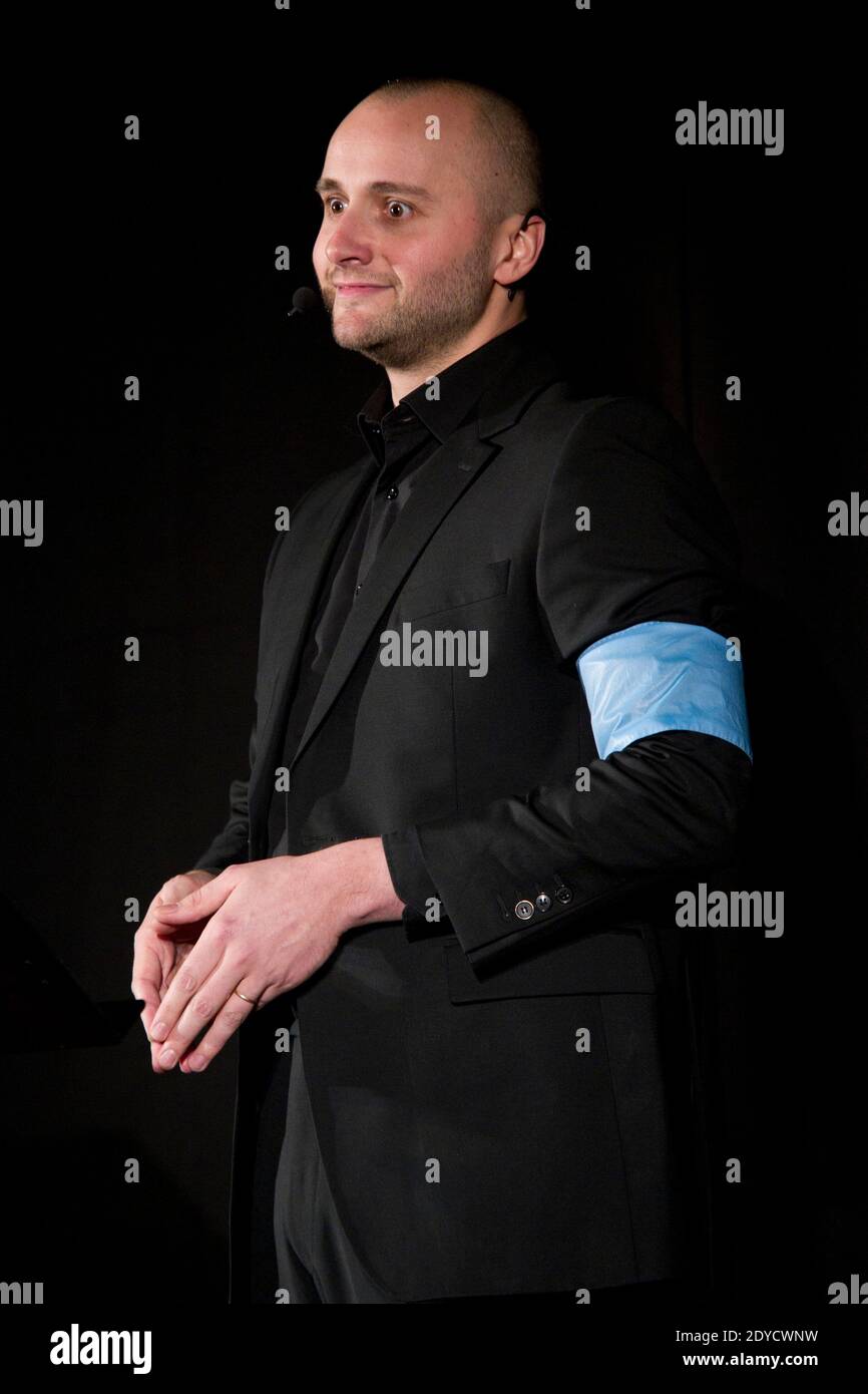 EXCLUSIVE. Benjamin Leblanc performing for the official competition of 'Rire En Montagne ...