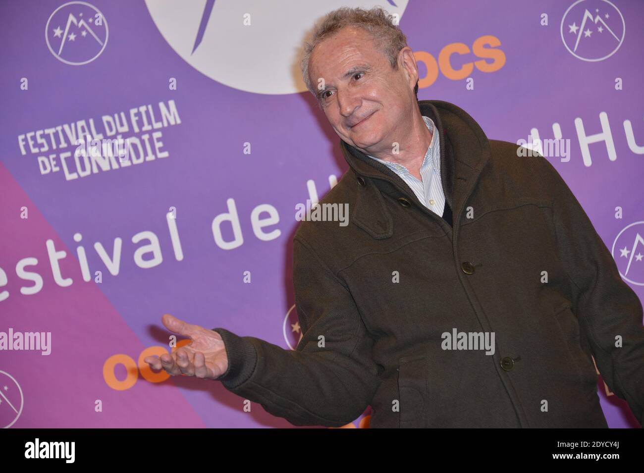 French actor Daniel Prevost poses during the 16th Alpe d'Huez Comedy ...