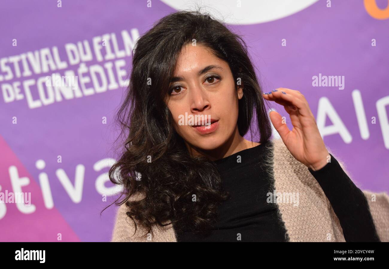 French actresses Naidra Ayad poses during the 16th Alpe d'Huez Comedy ...