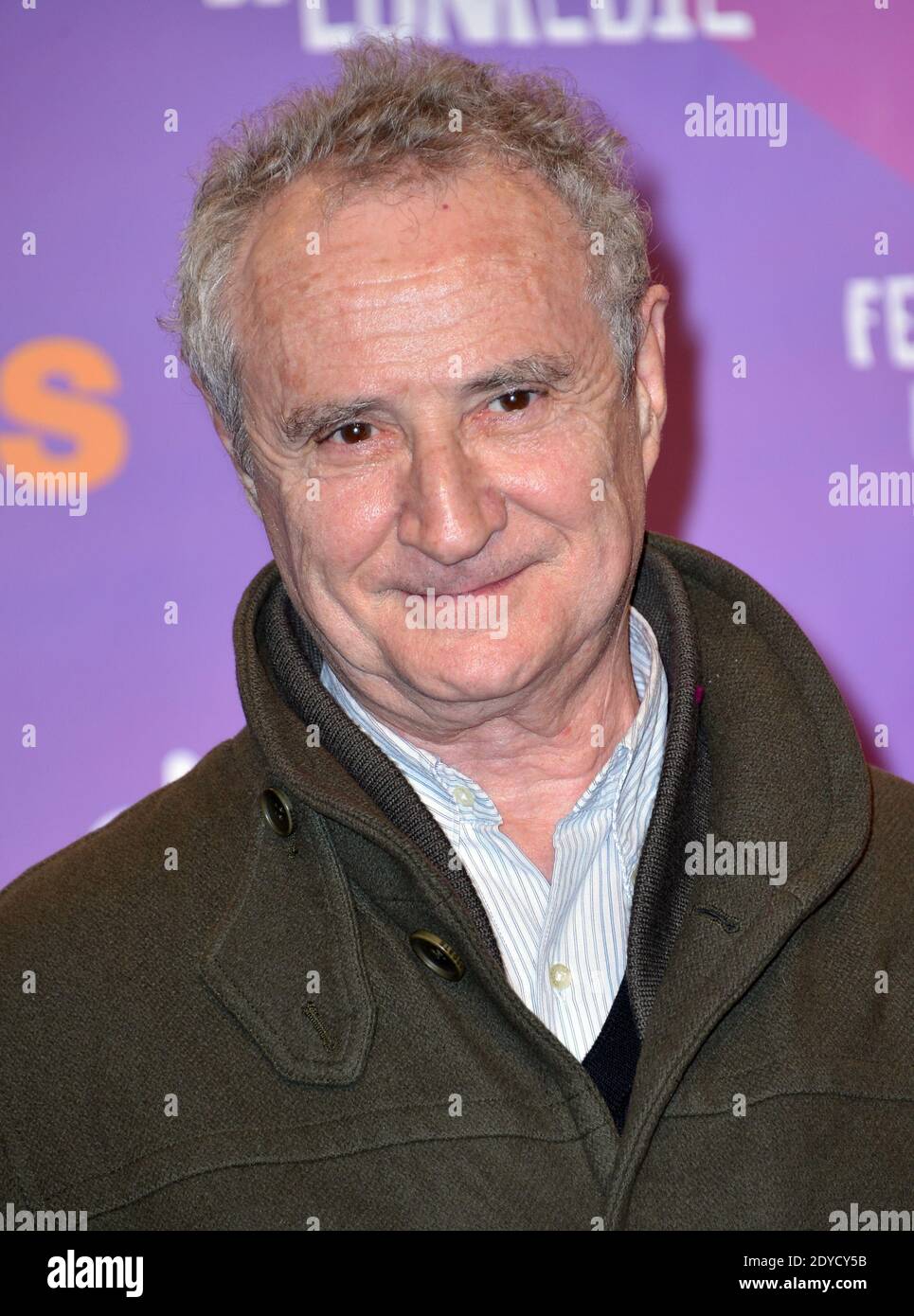 French actor Daniel Prevost poses during the 16th Alpe d'Huez Comedy ...