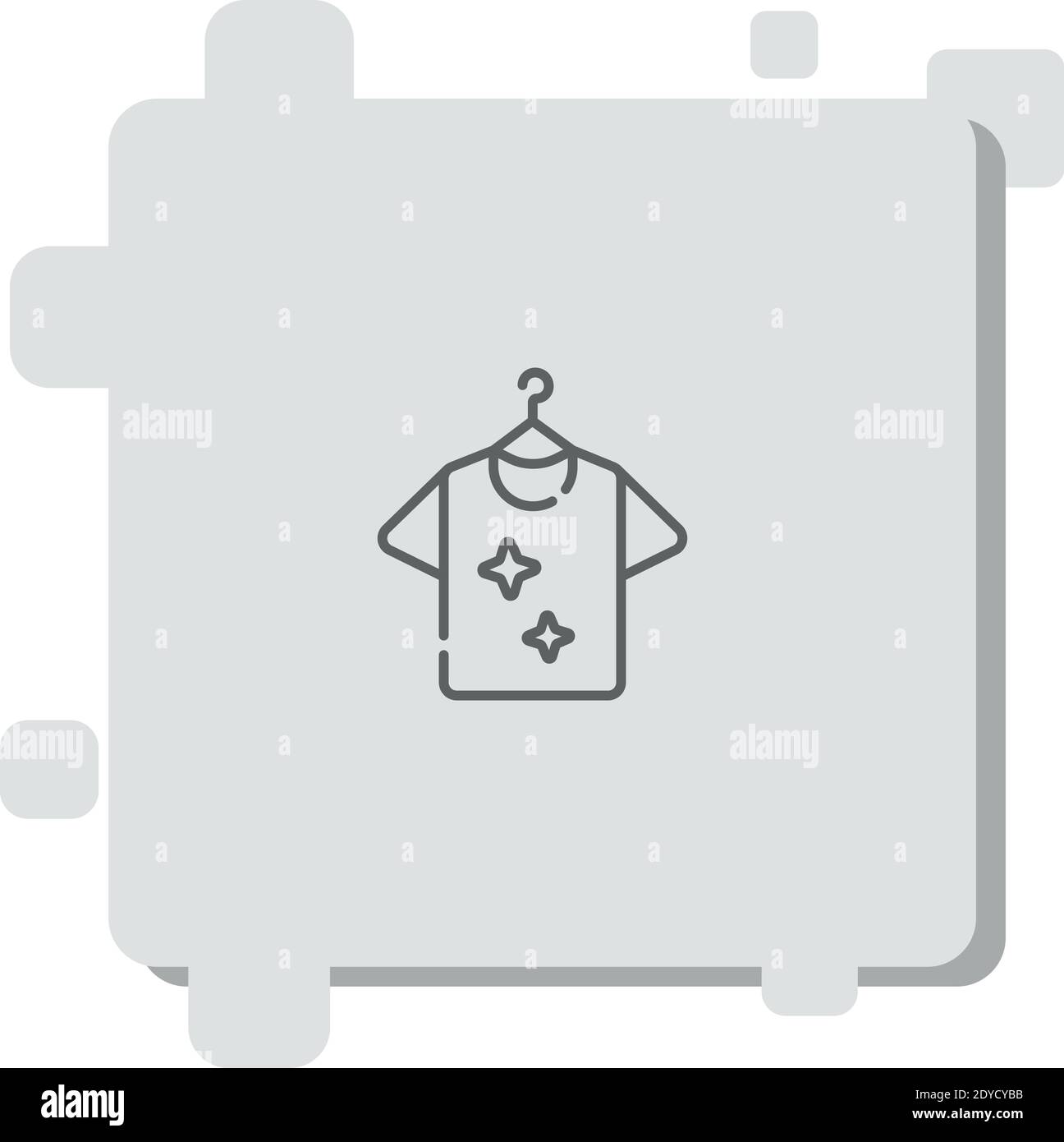 clean clothes vector icon modern simple vector illustration Stock ...