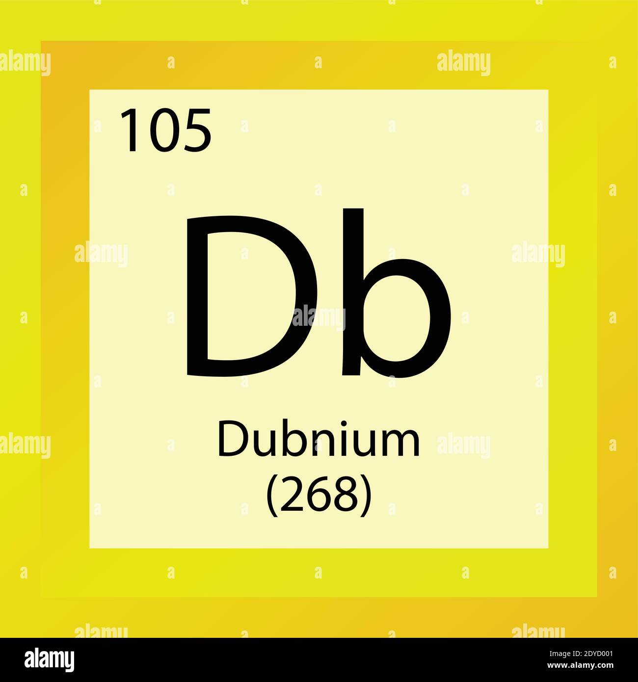 Db Dubnium Chemical Element Periodic Table. Single element vector ...