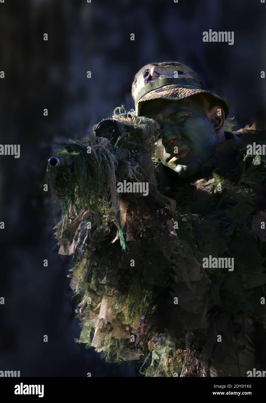 File pictures of the French Legion snipers 2 REI during military ...