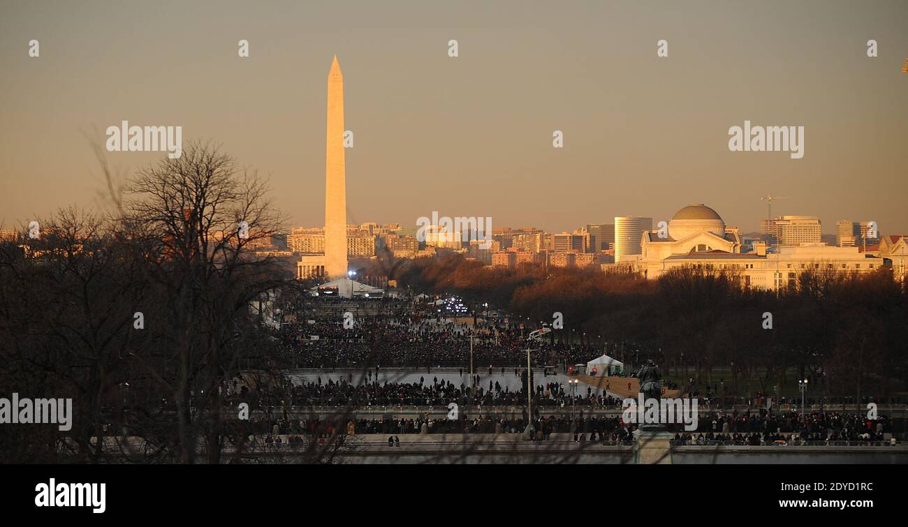 Sunrise before the Inauguration ceremonies for President Obama's second ...