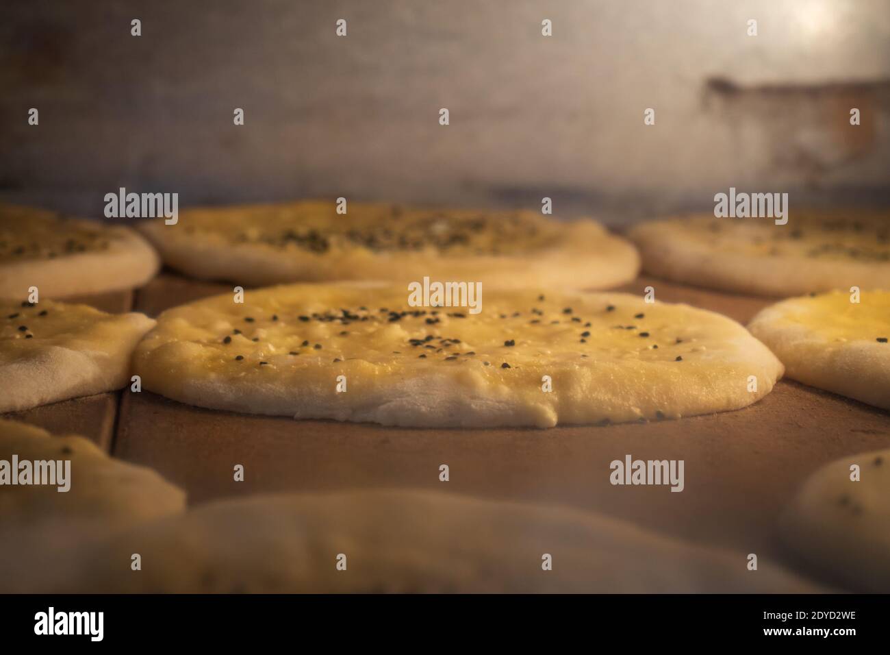 Doner buns in a local pizza and gyros restaurant Stock Photo - Alamy