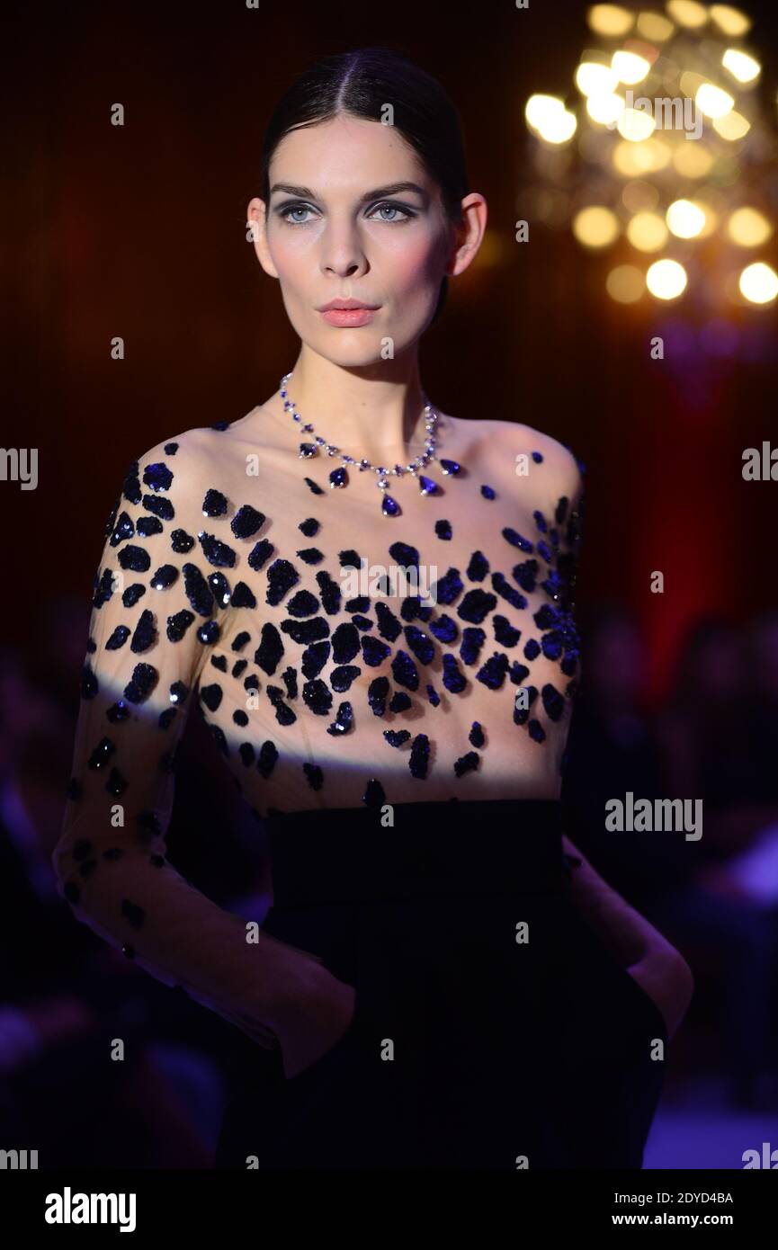A model wears a creation by Russian designer Yulia Yanina as part of ...