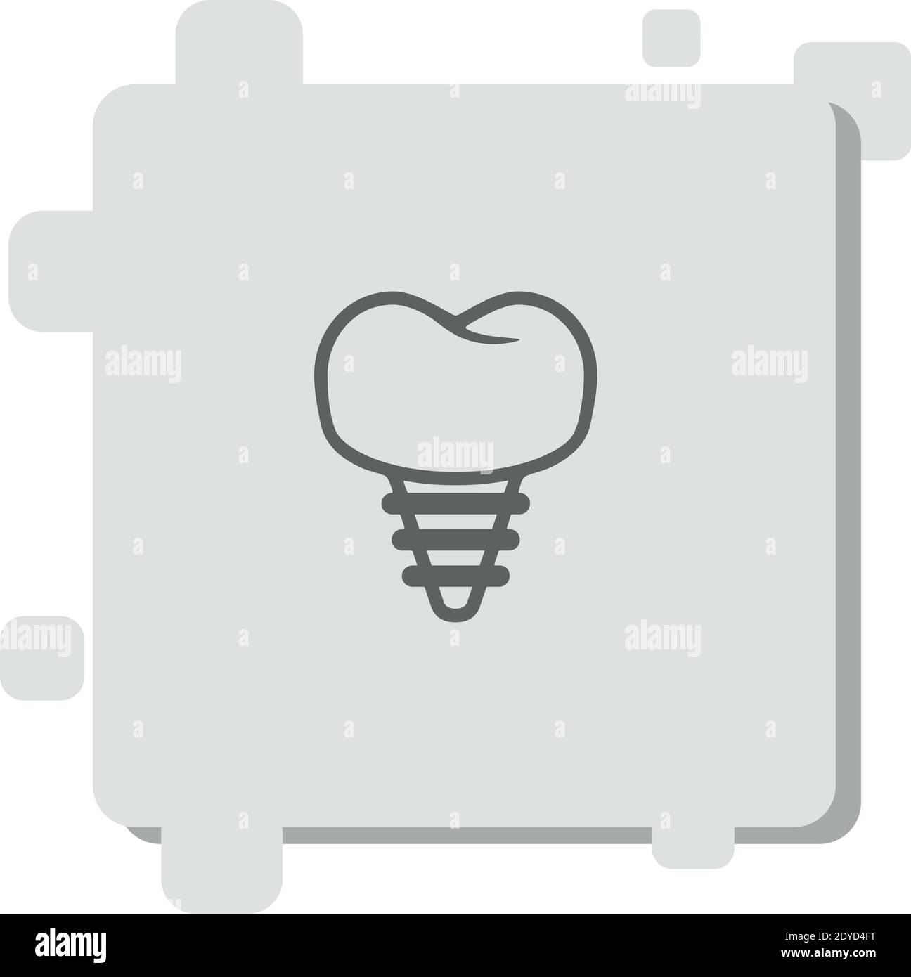 dental prosthesis vector icon modern simple vector illustration Stock ...