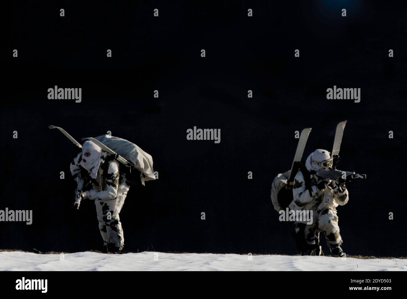 Undated file picture shows members of the Mountain Division of the ...