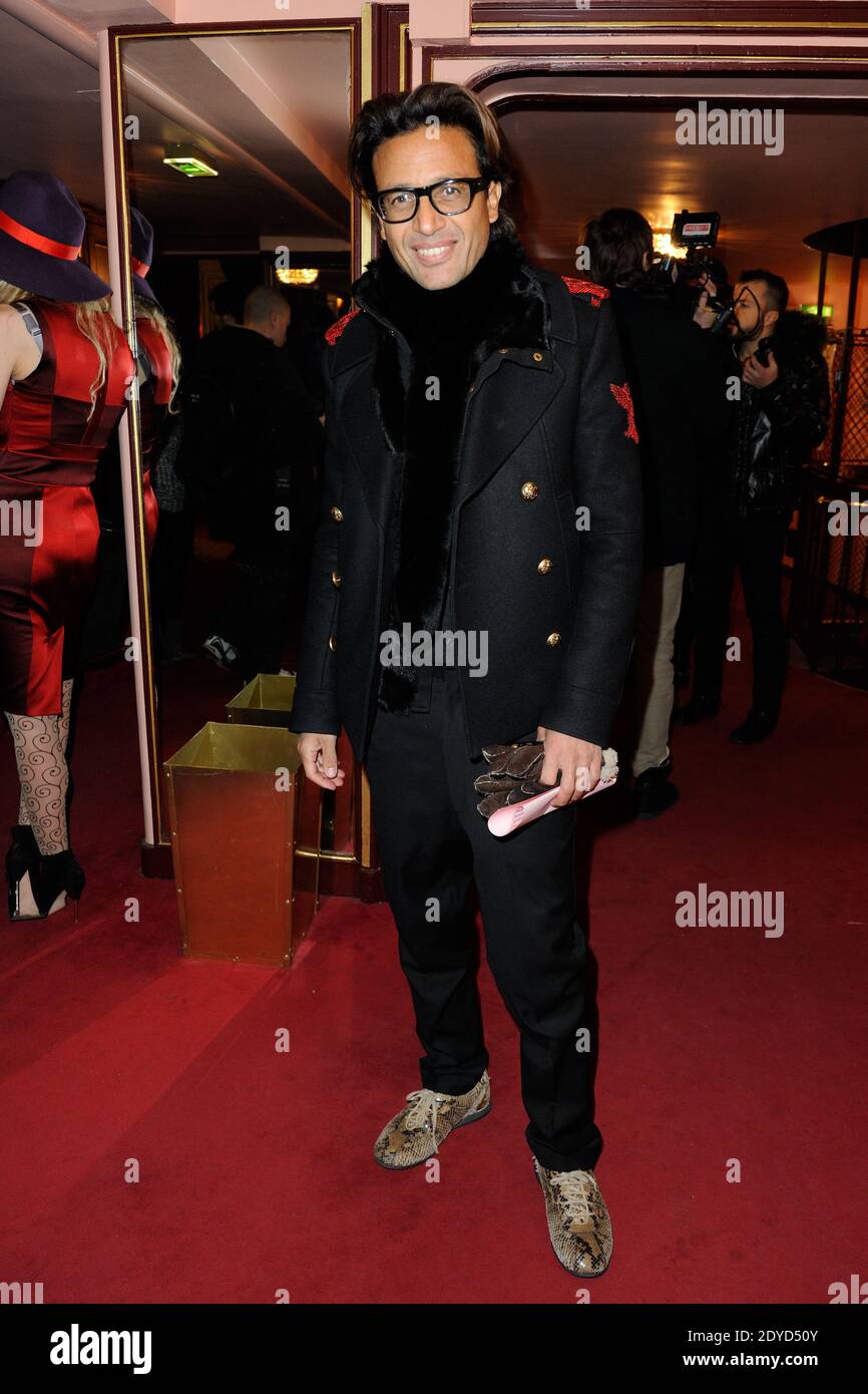 Omar at the Haute-Couture Spring-Summer 2013 Franck Sorbier collection ...