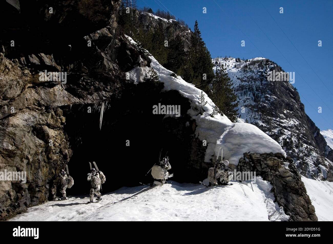 Undated file picture shows members of the Mountain Division of the ...