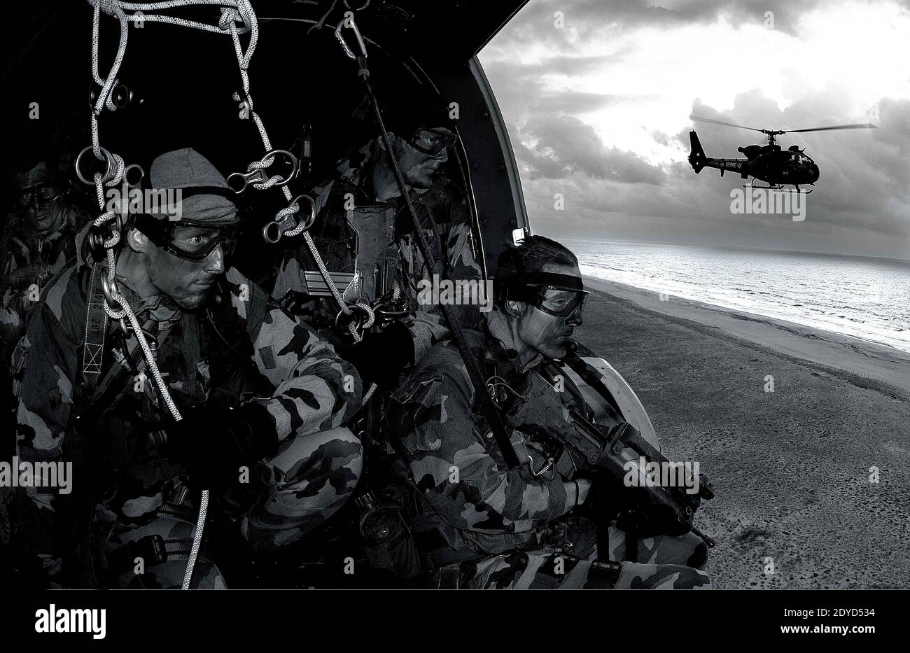 Undated file picture shows members of the French Army's 1er Regiment de ...