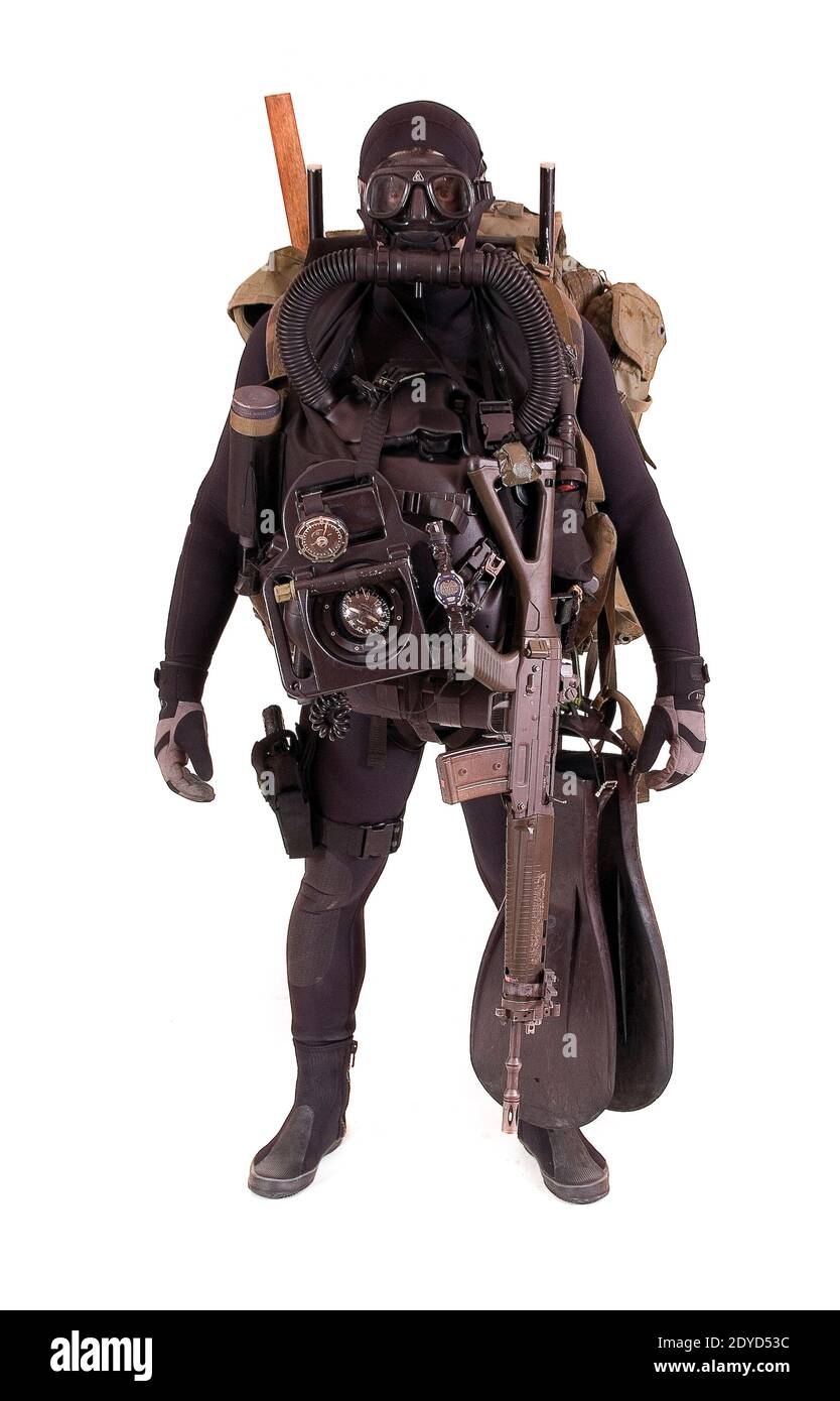 Undated file picture shows a member of the French Army's 13eme RDP ...