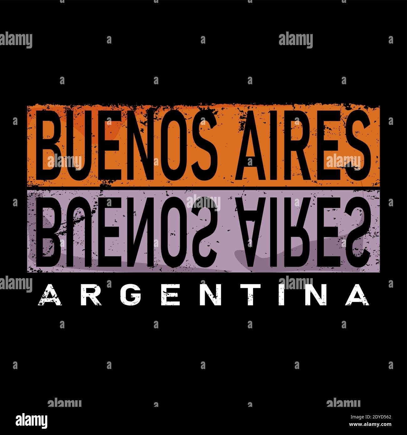 buenos aires, print t-shirt design on a white background Stock Vector ...