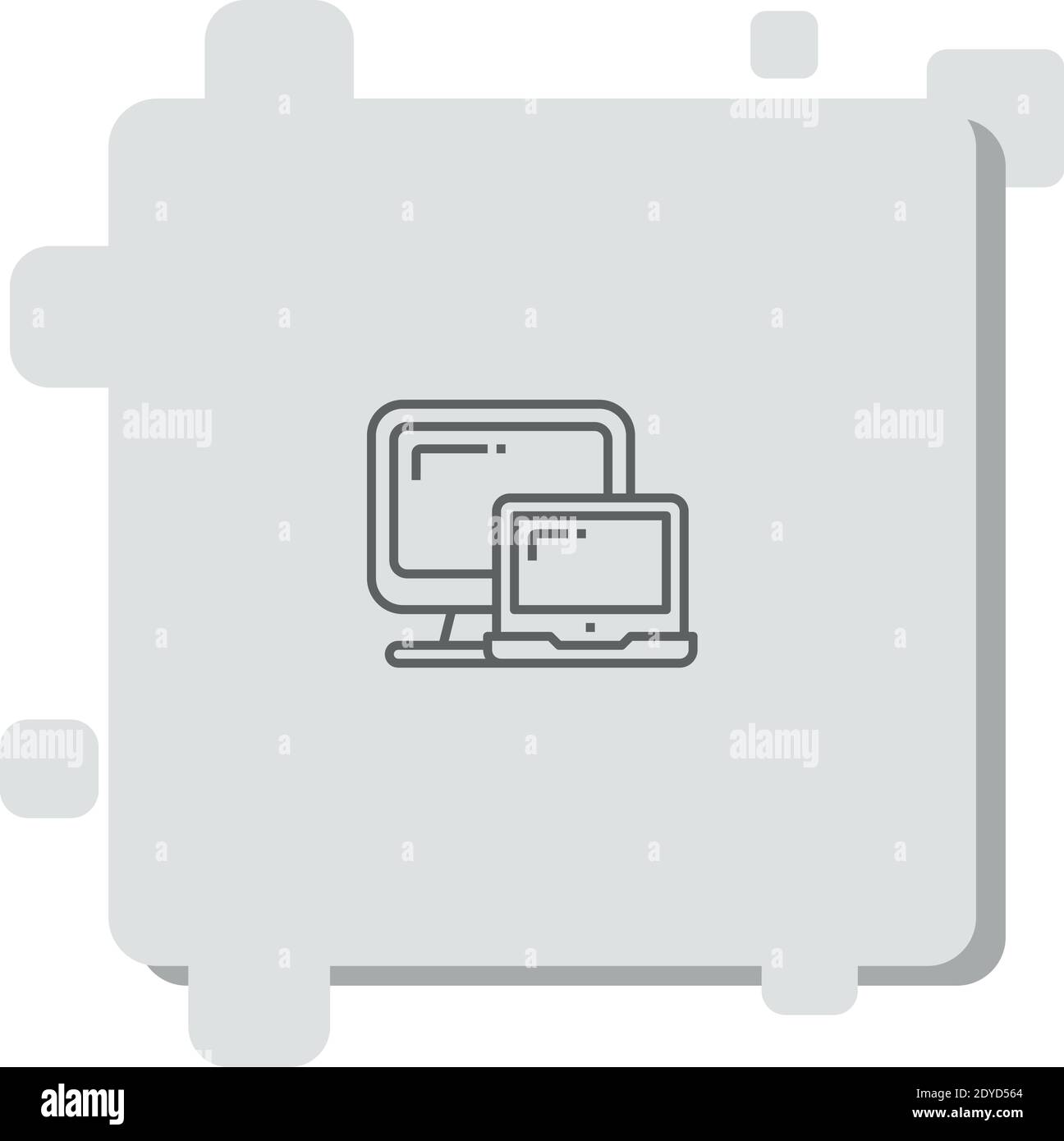 computer vector icon modern simple vector illustration Stock Vector ...