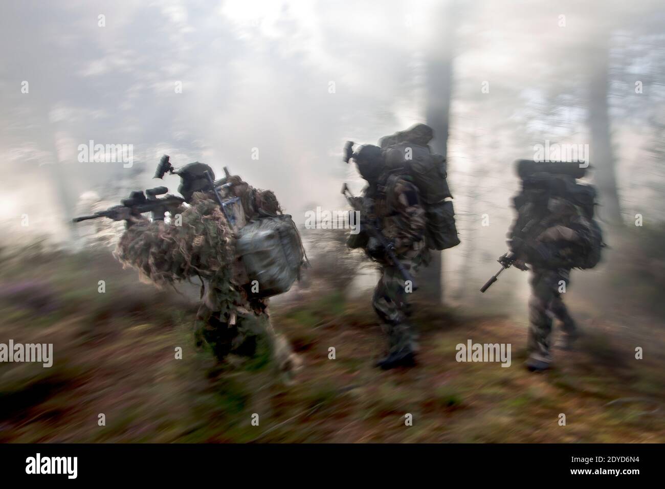 Undated file picture shows members of the French Army's 13eme RDP (13th ...