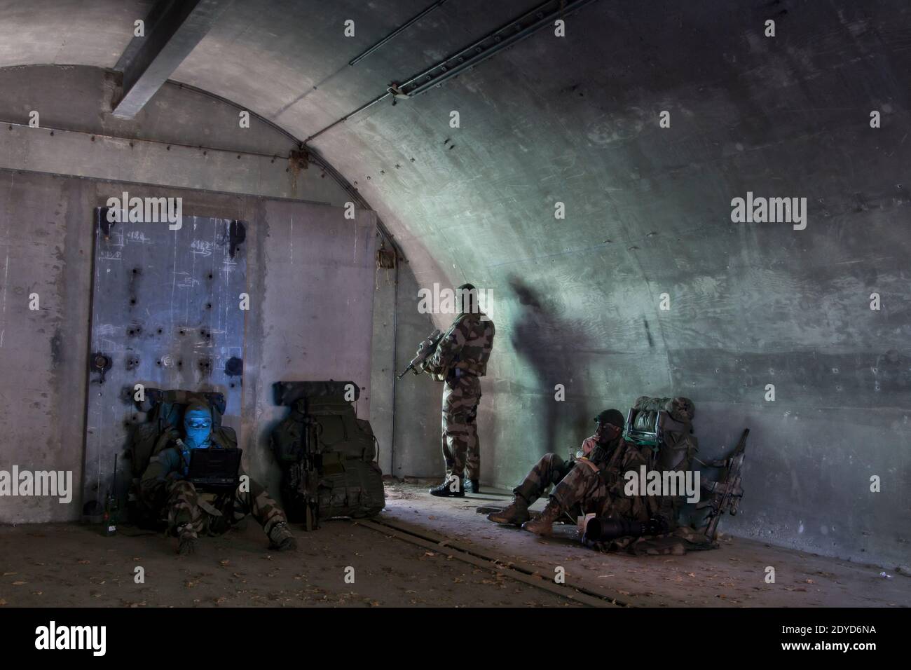 Undated file picture shows members of the French Army's 13eme RDP (13th ...