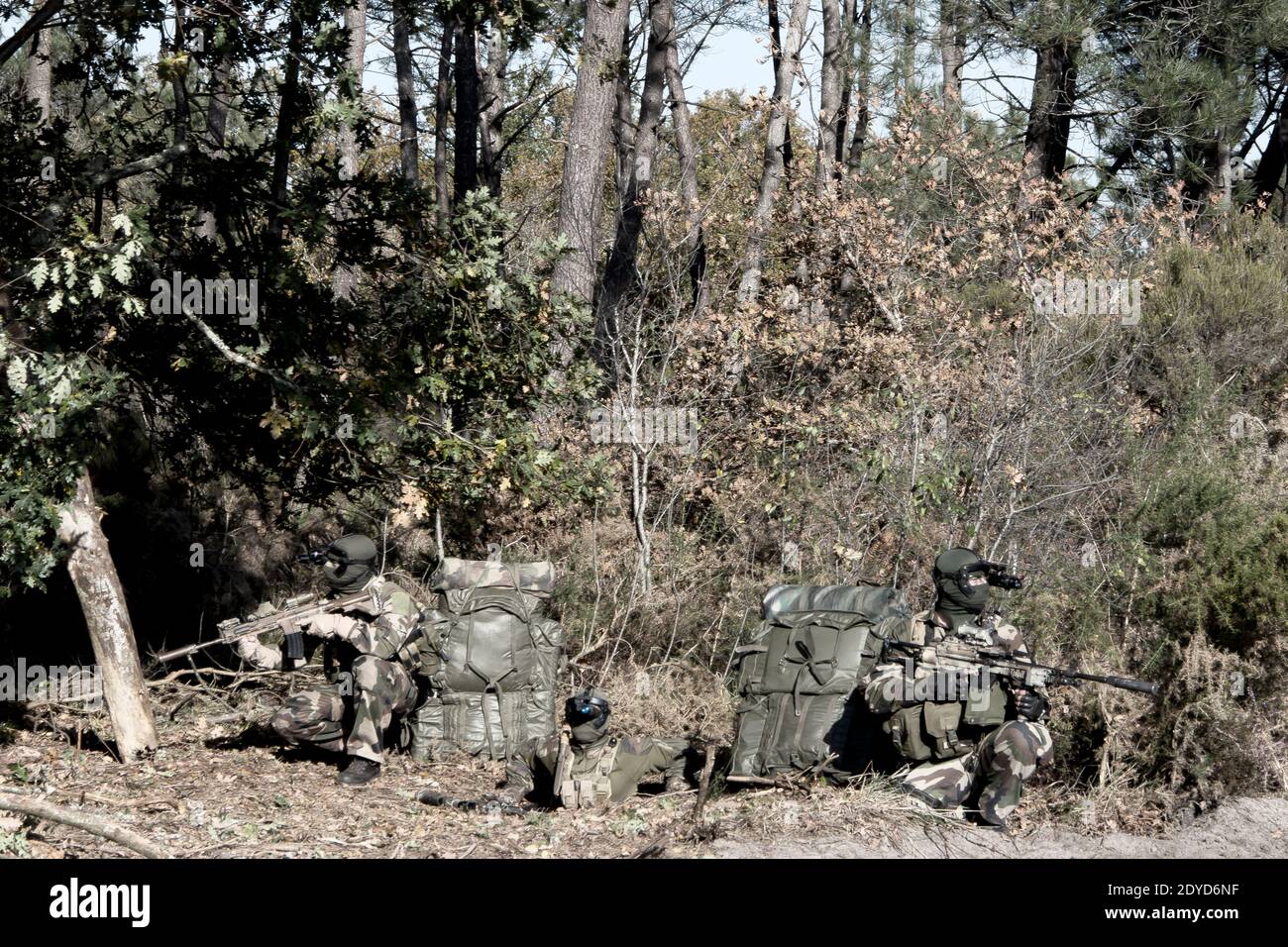 Undated file picture shows members of the French Army's 13eme RDP (13th ...
