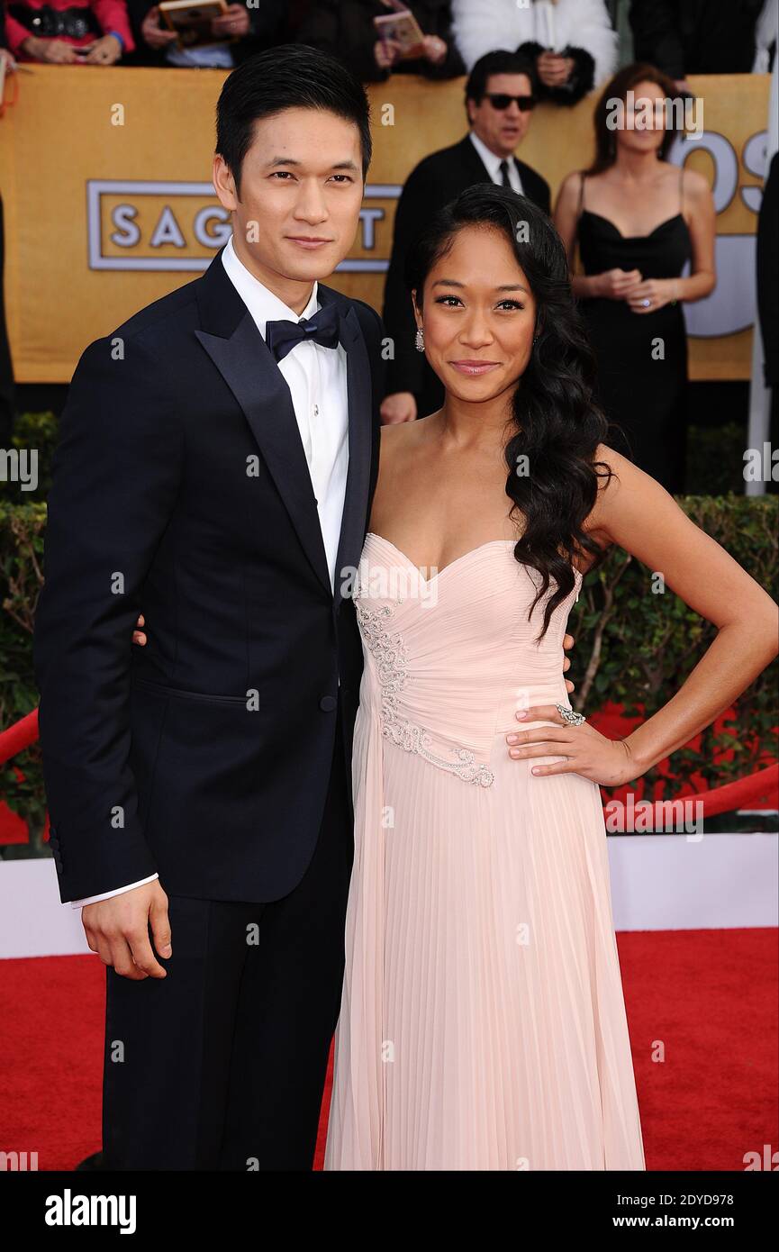 Harry Shum Junior and Shelby Rabara arrive at the 19th Annual Screen ...