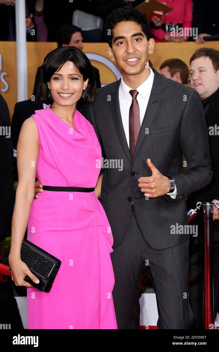 Freida Pinto and Dev Patel arrive at the 19th Annual Screen Actors ...